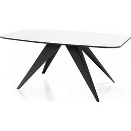 ESSTISCH Foster rechteckig ausziehbar, Wei&szlig; 160-198/80/76 cm