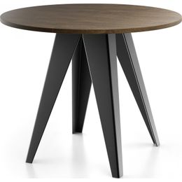 ESSTISCH Glory runder ausziehbarer, Lefkas Eiche 90-130/100/76 cm