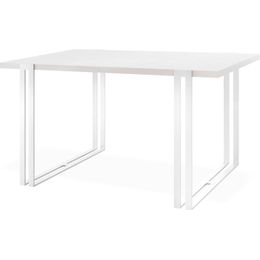 ESSTISCH Lilo rechteckig ausziehbar, Wei&szlig; 160-260/90/76 cm