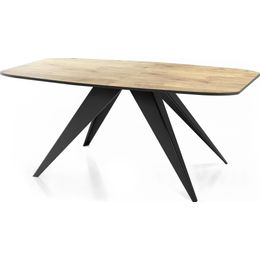 ESSTISCH Foster rechteckig ausziehbar, Lancelot Eiche 180-218/90/76 cm