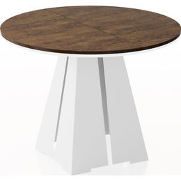 ESSTISCH Kova runder ausziehbarer, Lefkas Eiche 120-200/120/76 cm