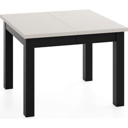 ESSTISCH Toren ausziehbar verl&auml;ngerbar quadratisch, Kaschmir 90-290/90/76.5 cm