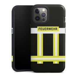 DeinDesign iPhone 12 Pro Max Handy Panzer Handyh&uuml;lle robuste Outdoor H&uuml;lle Schutzh&uuml;lle gl&auml;nzend Fire Fighters Job Fire Fighter Tough Case