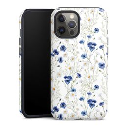 DeinDesign iPhone 12 Pro Max Handy Panzer Handyh&uuml;lle robuste Outdoor H&uuml;lle Schutzh&uuml;lle gl&auml;nzend Flowers Muster Flower Tough Case