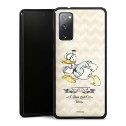 DeinDesign Galaxy S20 FE 5G Handy Silikon H&uuml;lle Case schwarz Handyh&uuml;lle Disney Official Licensed Product Donuld Duck Vintage