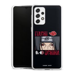 DeinDesign Galaxy A33 5G Handy Silikon H&uuml;lle Case wei&szlig; Handyh&uuml;lle Manga Itachi Uchiha Naruto Shippuden Silikon Case