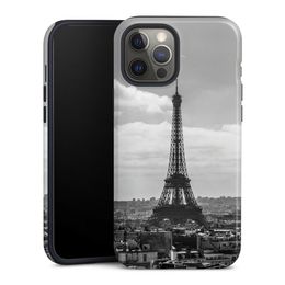 DeinDesign iPhone 12 Pro Max Handy Panzer Handyh&uuml;lle robuste Outdoor H&uuml;lle Schutzh&uuml;lle gl&auml;nzend France Paris Eiffeltour Tough Case