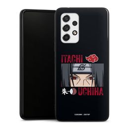 DeinDesign Galaxy A53 5G Handy Silikon H&uuml;lle Case schwarz Handyh&uuml;lle Manga Itachi Uchiha Naruto Shippuden