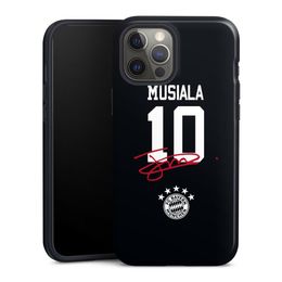 DeinDesign iPhone 12 Pro Max Handy Panzer Handyh&uuml;lle robuste Outdoor H&uuml;lle Schutzh&uuml;lle gl&auml;nzend Jamal Musiala Fcb Fc Bayern M&uuml;nchen Tough Case
