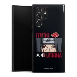 DeinDesign Galaxy S22 Ultra Handy Silikon H&uuml;lle Case schwarz Handyh&uuml;lle Naruto Shippuden Manga Itachi Uchiha