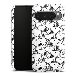 DeinDesign Google Pixel 9 Pro Handy Panzer Handyh&uuml;lle robuste Outdoor H&uuml;lle Schutzh&uuml;lle gl&auml;nzend Peanuts Snoopy Muster Tough Case