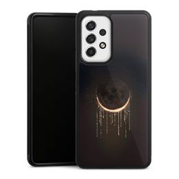 DeinDesign Galaxy A53 5G Handy Gallery Case Handyh&uuml;lle 9H Geh&auml;rtetes Glas R&uuml;ckseite H&uuml;lle Full Moon Light Moon Gallery Case
