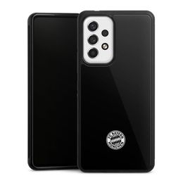 DeinDesign Galaxy A53 5G Handy Gallery Case Handyh&uuml;lle 9H Geh&auml;rtetes Glas R&uuml;ckseite H&uuml;lle Official Licensed Product Fc Bayern M&uuml;nchen Fcb Gallery Case