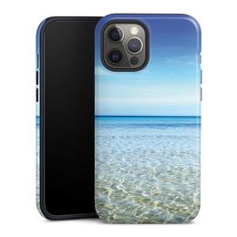 DeinDesign iPhone 12 Pro Max Handy Panzer Handyh&uuml;lle robuste Outdoor H&uuml;lle Schutzh&uuml;lle gl&auml;nzend Urlaub Sky Ocean Tough Case