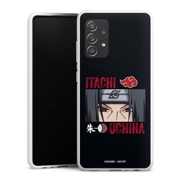 DeinDesign Galaxy A52s 5G Handy Silikon H&uuml;lle Case wei&szlig; Handyh&uuml;lle Naruto Shippuden Manga Itachi Uchiha Silikon Case