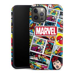 DeinDesign iPhone 12 Pro Max Handy Panzer Handyh&uuml;lle robuste Outdoor H&uuml;lle Schutzh&uuml;lle gl&auml;nzend Muster Comic Marvel Tough Case