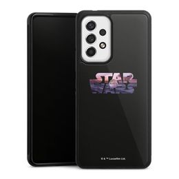 DeinDesign Galaxy A53 5G Handy Gallery Case Handyh&uuml;lle 9H Geh&auml;rtetes Glas R&uuml;ckseite H&uuml;lle Star Wars The Child The Mandalorian Gallery Case