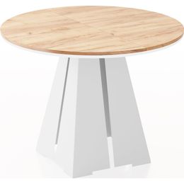 ESSTISCH Kova runder ausziehbarer, Craft Eiche 120-200/120/76 cm