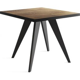 ESSTISCH Quadro quadratischer ausziehbarer, Arvadonna Chestnut 100-150/100/76 cm