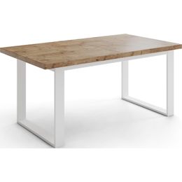 ESSTISCH Sana rechteckig ausziehbar, Lancelot Eiche 160/240/90/75 cm