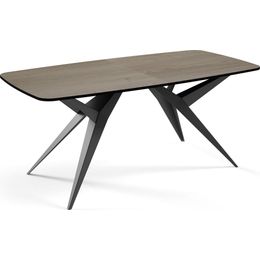 ESSTISCH Trax ausziehbar rechteckig oval, Braun 160-240/90/76