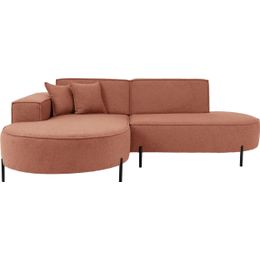 ECKSOFA Hana Loft 3-Sitzer Ecke Links, Boucle, Terra 241/80/168 cm