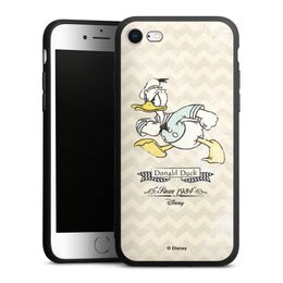 DeinDesign iPhone SE (2020) Handy Premium Silikon H&uuml;lle Handyh&uuml;lle schwarz Case Disney Donuld Duck Vintage Official Licensed Product Silikon Premium Case