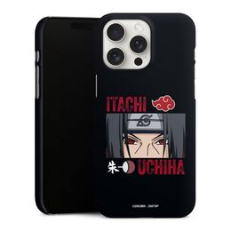 DeinDesign iPhone 15 Pro Max Handy Premium Case Smartphone Handyh&uuml;lle Schutzh&uuml;lle matt Naruto Shippuden Manga Itachi Uchiha Premium Case