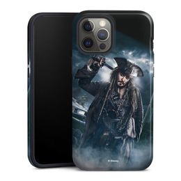 DeinDesign iPhone 12 Pro Max Handy Panzer Handyh&uuml;lle robuste Outdoor H&uuml;lle Schutzh&uuml;lle gl&auml;nzend Fluch Der Karibik Captain Jack Sparrow Official Licensed Product 
