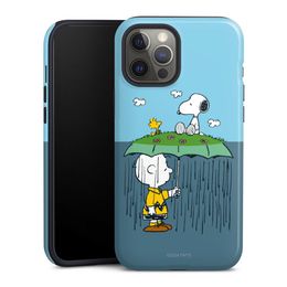 DeinDesign iPhone 12 Pro Max Handy Panzer Handyh&uuml;lle robuste Outdoor H&uuml;lle Schutzh&uuml;lle gl&auml;nzend Peanuts Children Snoopy Tough Case