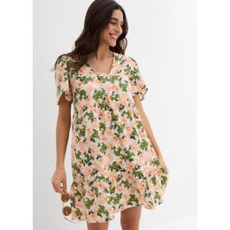 bonprix Kleid aus Musselin, wei&szlig;, Gr.40, Kleid in A-Form aus reiner Baumwolle, aus 100% Baumwolle