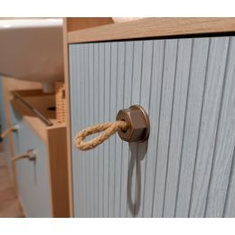 Tchibo - Waschbeckenunterschrank &raquo;Sonderby&laquo; - 65x33x62,2cm - silber - Holz / Metall / Kunststoff