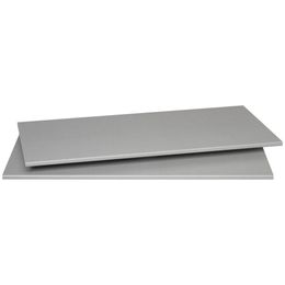 Mid.you Einlegebodenset, Grau, Holzwerkstoff, 110x2x50 cm, BQ - B&uuml;ndnis f&uuml;r Qualit&auml;t, Made in Germany, DIN EN ISO 9001, Schlafzimmer, Kleiderschr&auml;nke, Schrankzubeh&ouml;r, Einlegeb&ouml;den