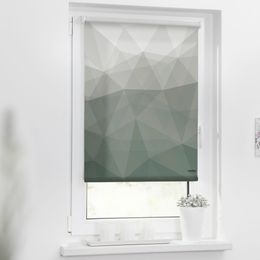 Seitenzugrollo Andas "Daneel" Gr. 1, grau (grau, gr&uuml;n), B:120cm H:150cm, Polyester, Rollos, Seitenzugrollo, by Morten Georgsen, Lichtschutz