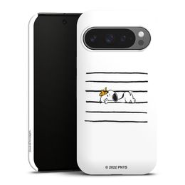 DeinDesign Google Pixel 9 Pro Handy Panzer Handyh&uuml;lle robuste Outdoor H&uuml;lle Schutzh&uuml;lle gl&auml;nzend Snoopy Dog Peanuts Tough Case