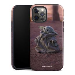 DeinDesign iPhone 12 Pro Max Handy Panzer Handyh&uuml;lle robuste Outdoor H&uuml;lle Schutzh&uuml;lle gl&auml;nzend The Child Star Wars Baby Yoda Tough Case