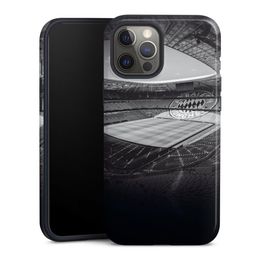 DeinDesign iPhone 12 Pro Max Handy Panzer Handyh&uuml;lle robuste Outdoor H&uuml;lle Schutzh&uuml;lle gl&auml;nzend Stadium Fcb Fc Bayern M&uuml;nchen Tough Case