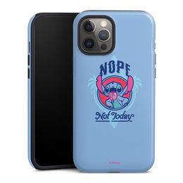 DeinDesign iPhone 12 Pro Max Handy Panzer Handyh&uuml;lle robuste Outdoor H&uuml;lle Schutzh&uuml;lle gl&auml;nzend Disney Sayings Lilo & Stitch Tough Case