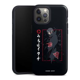 DeinDesign iPhone 12 Pro Max Handy Panzer Handyh&uuml;lle robuste Outdoor H&uuml;lle Schutzh&uuml;lle gl&auml;nzend Official Licensed Product Naruto Shippuden Itachi Uchiha Tough 