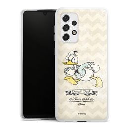 DeinDesign Galaxy A33 5G Handy Silikon H&uuml;lle Case transparent Handyh&uuml;lle Disney Official Licensed Product Donuld Duck Vintage Silikon Case