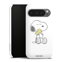 DeinDesign Google Pixel 9 Pro Handy Panzer Handyh&uuml;lle robuste Outdoor H&uuml;lle Schutzh&uuml;lle gl&auml;nzend Snoopy Love Peanuts Tough Case