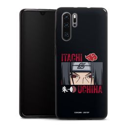 DeinDesign Huawei P30 Pro Handy Silikon H&uuml;lle Case schwarz Handyh&uuml;lle Naruto Shippuden Manga Itachi Uchiha