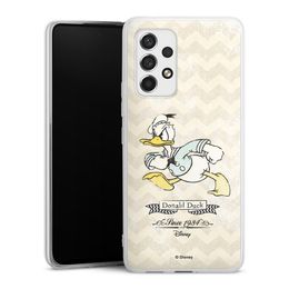 DeinDesign Galaxy A53 5G Handy Silikon H&uuml;lle Case transparent Handyh&uuml;lle Disney Official Licensed Product Donuld Duck Vintage Silikon Case