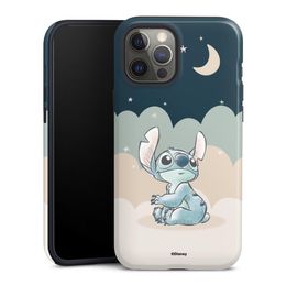 DeinDesign iPhone 12 Pro Max Handy Panzer Handyh&uuml;lle robuste Outdoor H&uuml;lle Schutzh&uuml;lle gl&auml;nzend Moon Lilo & Stitch Disney Tough Case