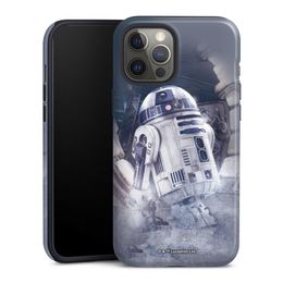 DeinDesign iPhone 12 Pro Max Handy Panzer Handyh&uuml;lle robuste Outdoor H&uuml;lle Schutzh&uuml;lle gl&auml;nzend Robot Merchandise Star Wars Tough Case