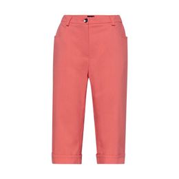7/8-Hose GOLDNER "Kurzgr&ouml;&szlig;e Sportliche Bermuda-Jeanshose Carla", Damen, Gr. 25, K-Gr, orange (papaya), Obermaterial: 77% Baumwolle CO. 19% Polyester PES. 4% Elasthan EL., normal, Hosen 7/8-Hose, Ohne