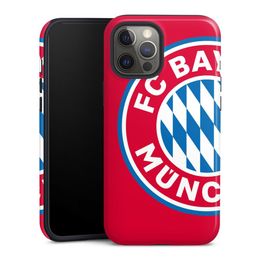 DeinDesign iPhone 12 Pro Max Handy Panzer Handyh&uuml;lle robuste Outdoor H&uuml;lle Schutzh&uuml;lle gl&auml;nzend Official Licensed Product Fcb Fc Bayern M&uuml;nchen Tough Case