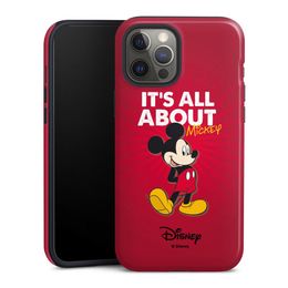 DeinDesign iPhone 12 Pro Max Handy Panzer Handyh&uuml;lle robuste Outdoor H&uuml;lle Schutzh&uuml;lle gl&auml;nzend Disney Mouse Official Licensed Product Tough Case