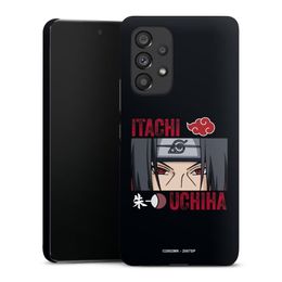 DeinDesign Galaxy A53 5G Handy Premium Case Smartphone Handyh&uuml;lle Schutzh&uuml;lle gl&auml;nzend Manga Itachi Uchiha Naruto Shippuden Premium Case