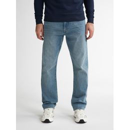 Loose-fit-Jeans PETROL INDUSTRIES, Herren, Gr. 36, L&auml;nge 34, blau (bleached), Denim/Jeans, Obermaterial: 99% Baumwolle, 1% Elasthan, bequem lang, Jeans